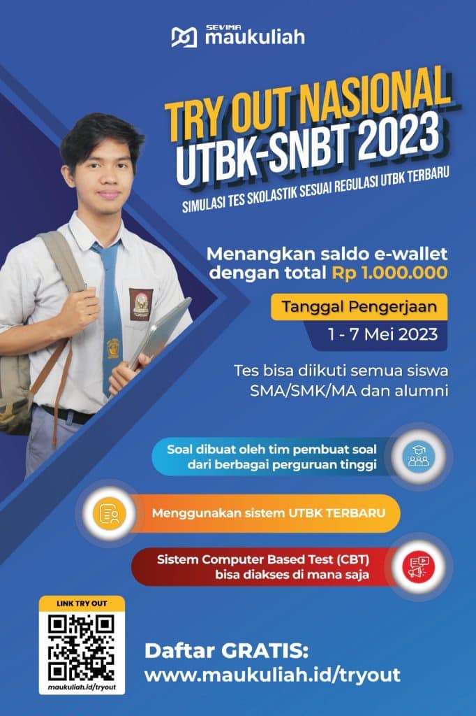Tryout UTBK Gratis, Siap Taklukan UTBK-SNBT 2023 | SEVIMA