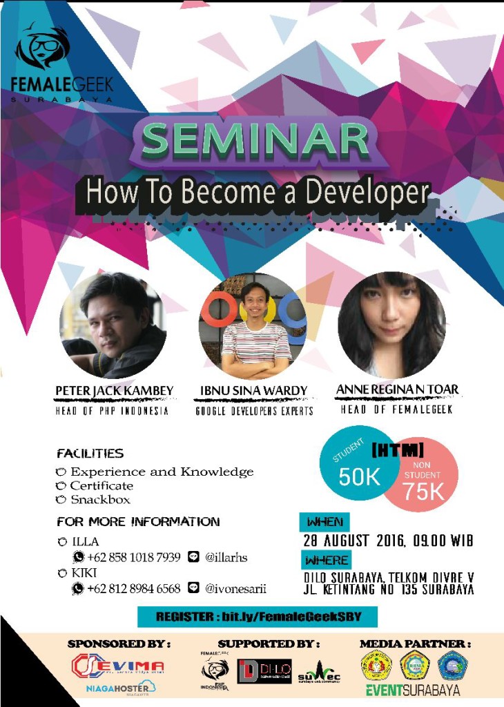 Pendaftaran Seminar "How to Become a Developer" | SEVIMA