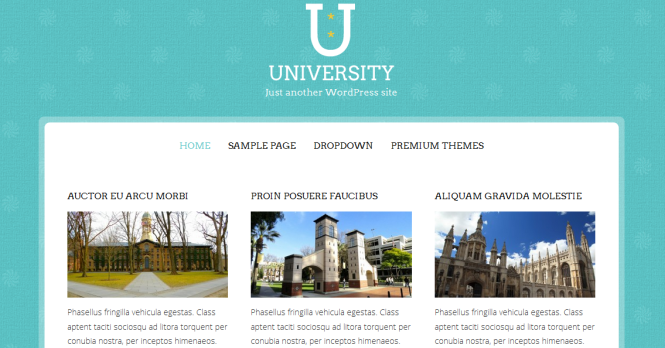 10 Template WordPress GRATIS Responsive Keren Untuk Website Universitas ...
