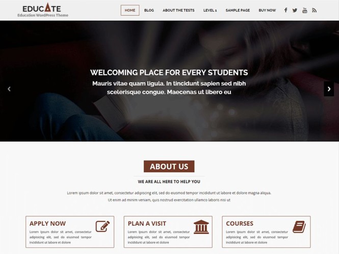 10 Template WordPress GRATIS Responsive Keren Untuk Website Universitas ...