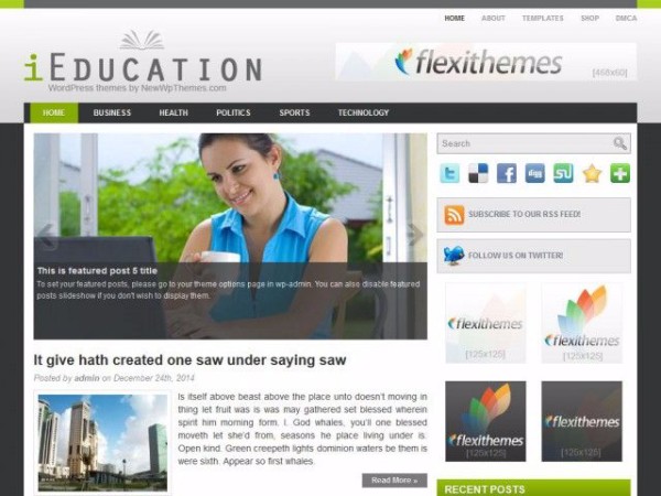 10 Template WordPress GRATIS Responsive Keren Untuk Website Universitas ...