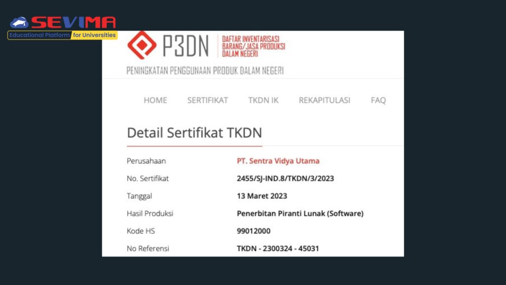 SEVIMA Platform Catatkan TKDN 94.7%, Jadi Tertinggi se-Indonesia untuk ...