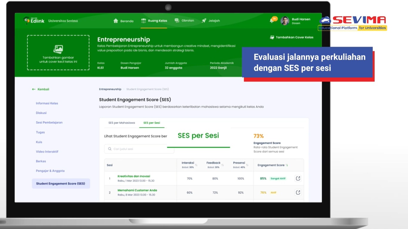 Apa Itu Student Engagement Score (SES) di SEVIMA Platform? | SEVIMA
