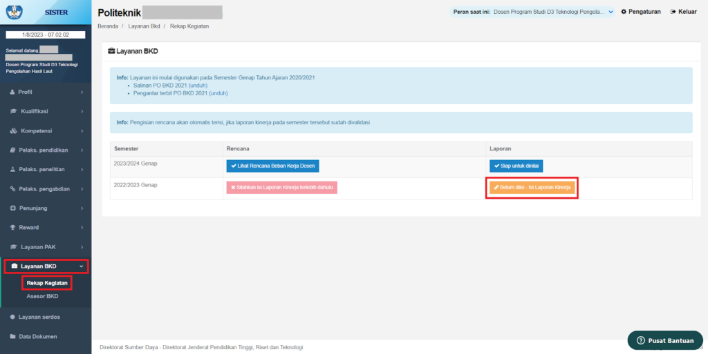 Cara Pengisian Laporan BKD di SISTER versi Cloud, Seperti Apa? | SEVIMA