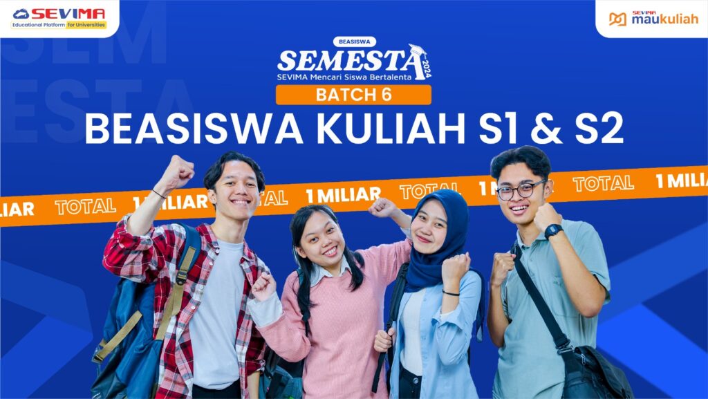 Beasiswa SEVIMA 2024 Telah Dibuka, Ini Syarat dan Cara Daftarnya | SEVIMA