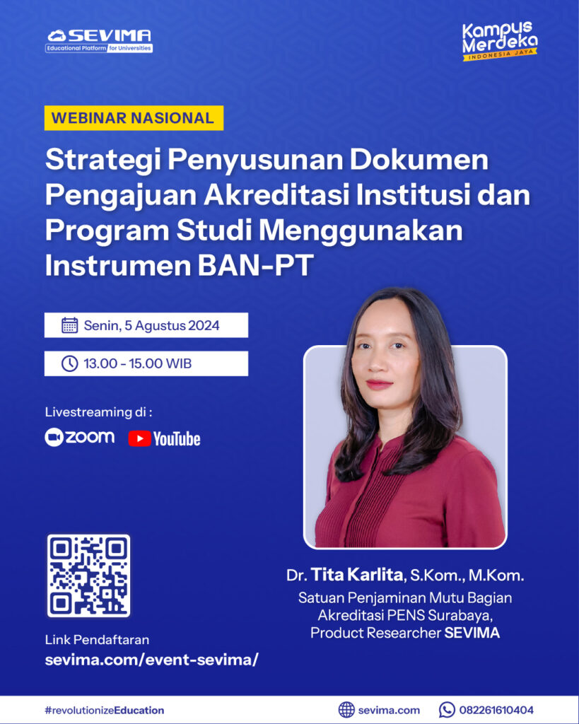 Webinar: Strategi Penyusunan Dokumen Pengajuan Akreditasi Institusi dan ...