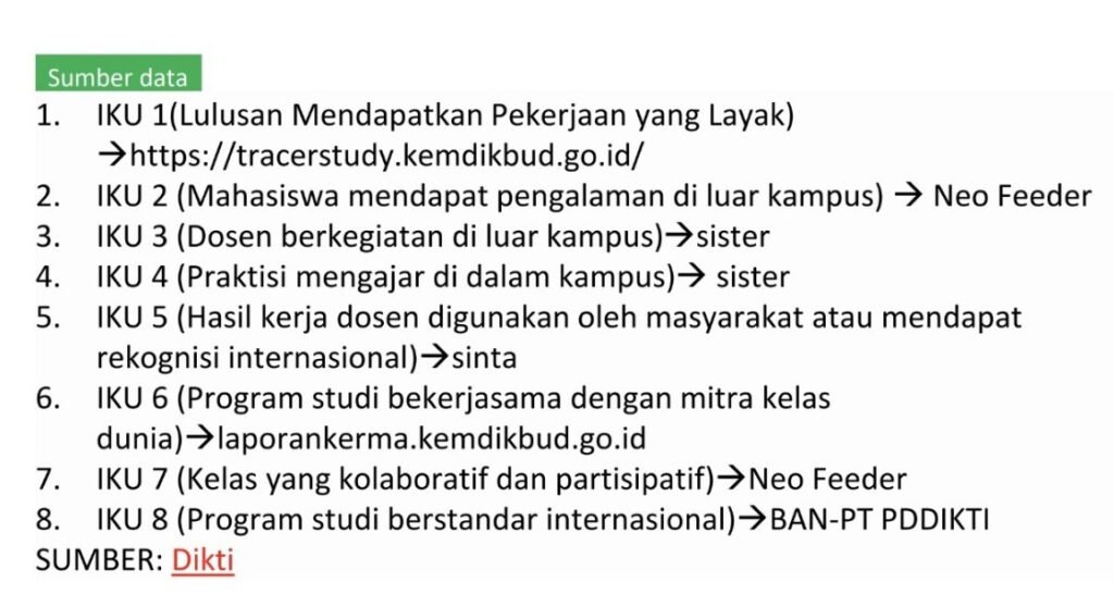 Inilah 8 Sumber Data Pelaporan Indikator Kinerja Utama (IKU) Perguruan Tinggi | SEVIMA