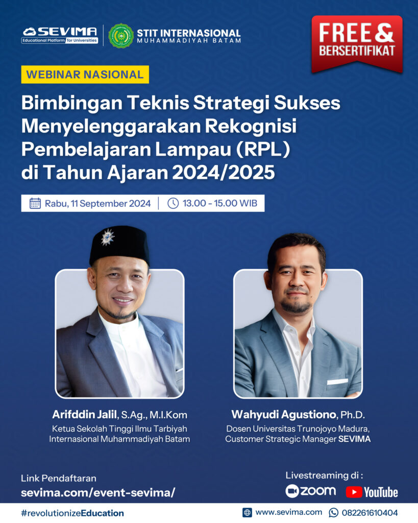 Webinar Nasional: Bimbingan Teknis Strategi Sukses Menyelenggarakan ...