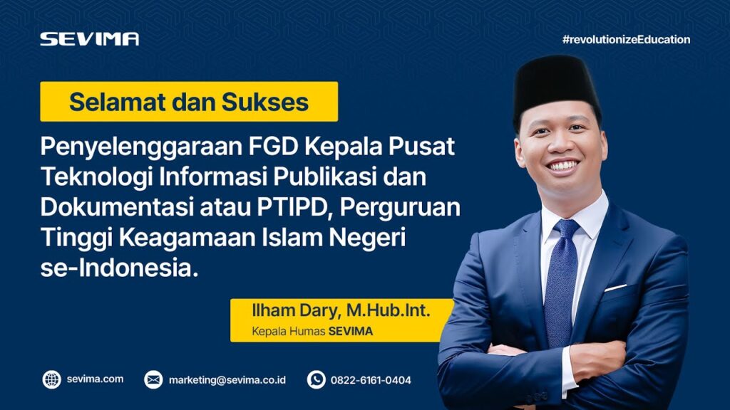 SEVIMA Ucapkan Selamat dan Sukses Digelarnya FGD PTIPD PTKIN se ...