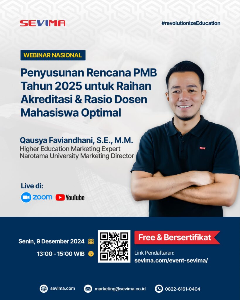 Webinar Nasional: Penyusunan Rencana PMB Tahun 2025 untuk Raihan Akreditasi & Rasio Dosen ...