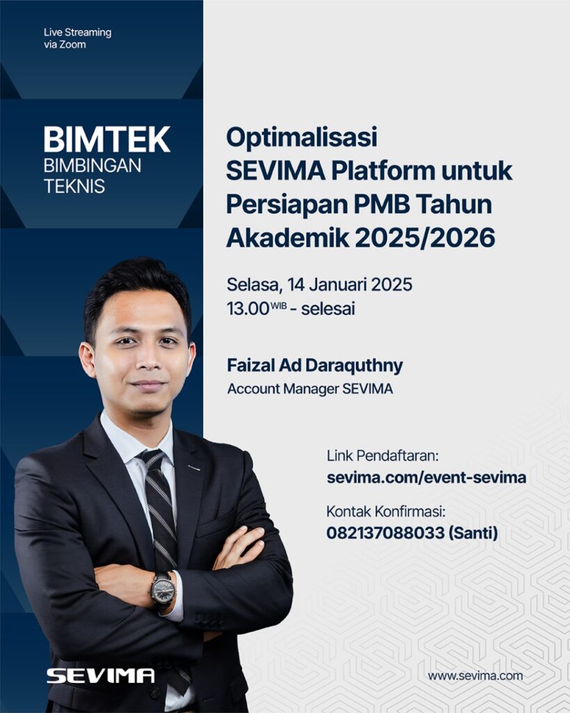 Bimtek: Optimalisasi SEVIMA Platform untuk Persiapan PMB Tahun Akademik ...