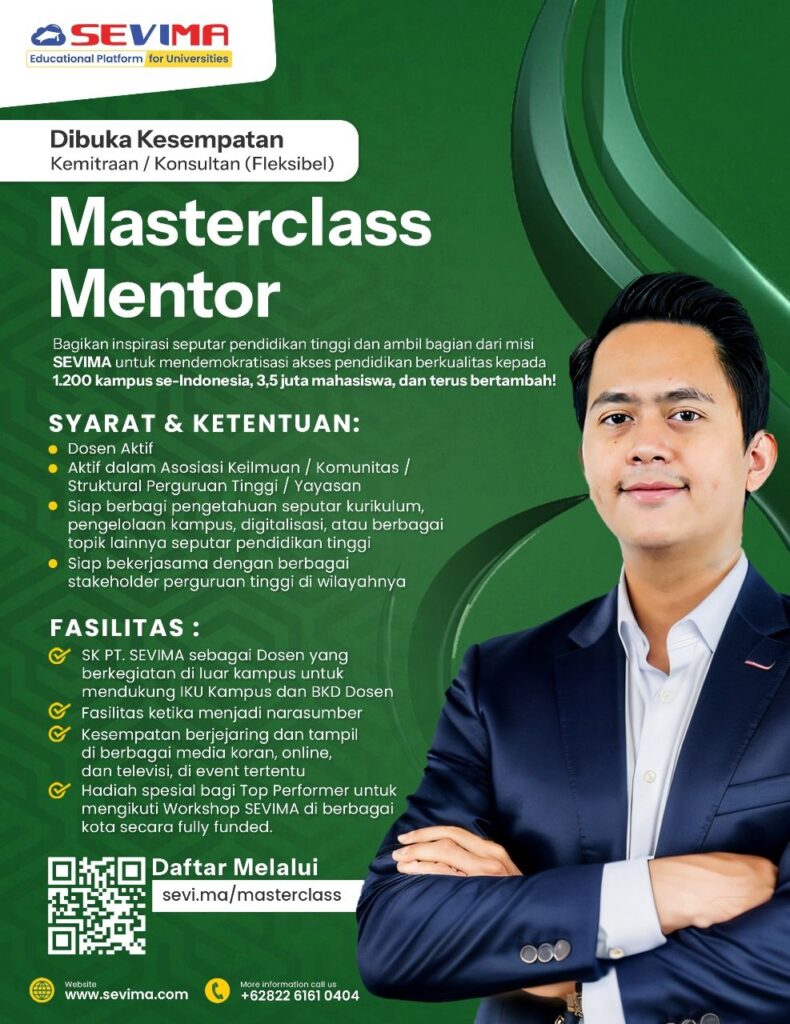 Jadilah Narasumber SEVIMA dalam Program "Masterclass Mentor": Pendaftaran Gratis, Bersertifikat ...