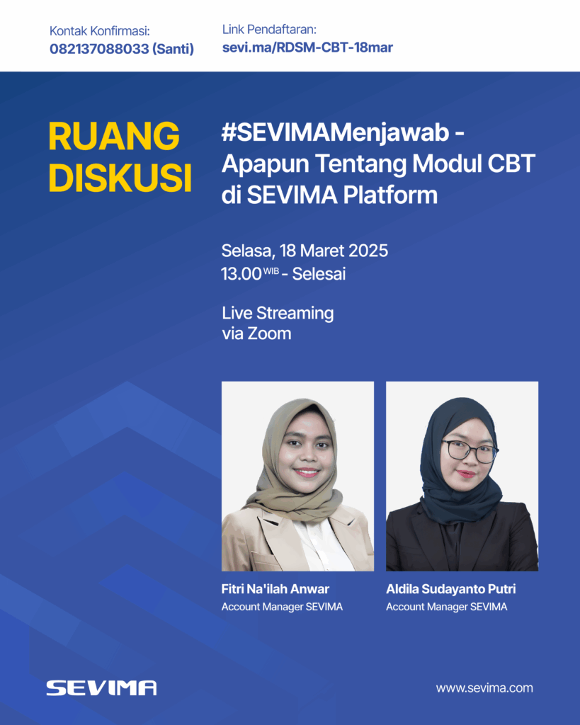 Ruang Diskusi SEVIMA - #SEVIMAMenjawab Modul CBT di SEVIMA Platform | SEVIMA