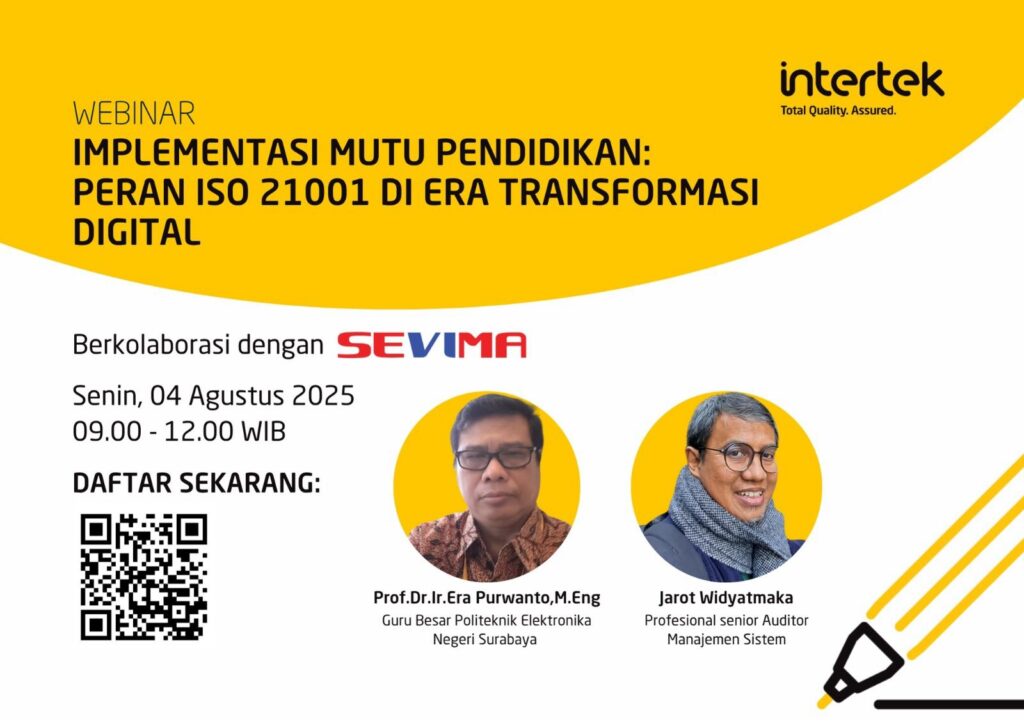 Webinar Implementasi Mutu Pendidikan: Peran ISO 21001 di Era ...