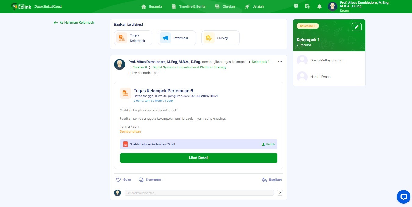 Merancang Pembelajaran Digital Kolaboratif dengan LMS SEVIMA Edlink ...