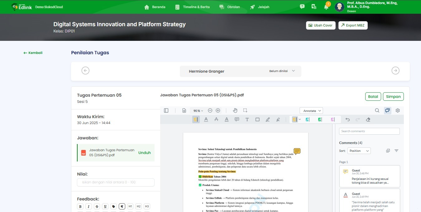 Merancang Pembelajaran Digital Kolaboratif dengan LMS SEVIMA Edlink ...