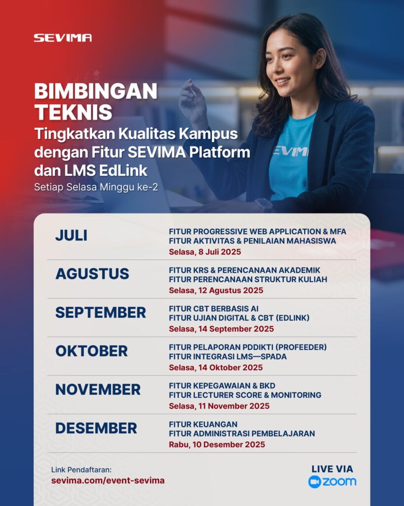 Bimbingan Teknis: Tingkatkan Kualitas Perguruan Tinggi dengan Fitur SEVIMA Platform & LMS Edlink ...