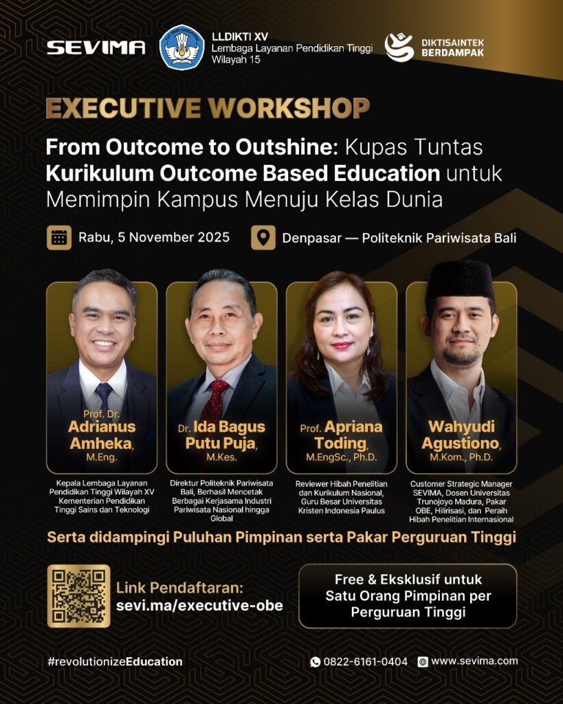 Executive Workshop: Outcome Based Education-Kupas Tuntas Kurikulum dan Best Practice Memimpin ...